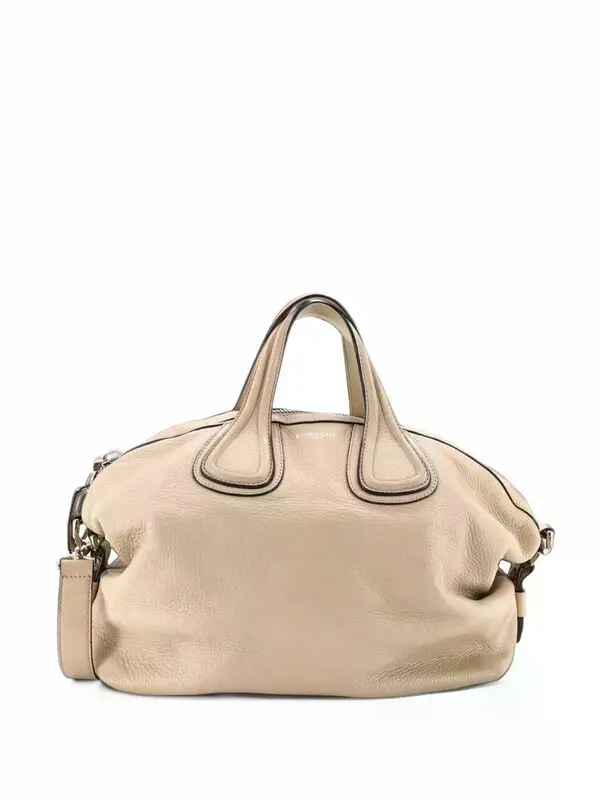 Givenchy Nightingale Waxed Leather Medium Satchel - Neutrals
