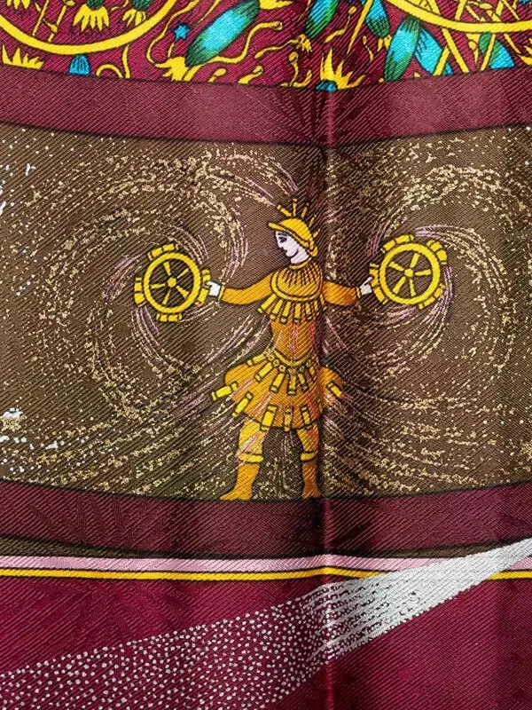 Hermès 2000-2026 Feus D Artifice Silk Scarf 90 Scarves