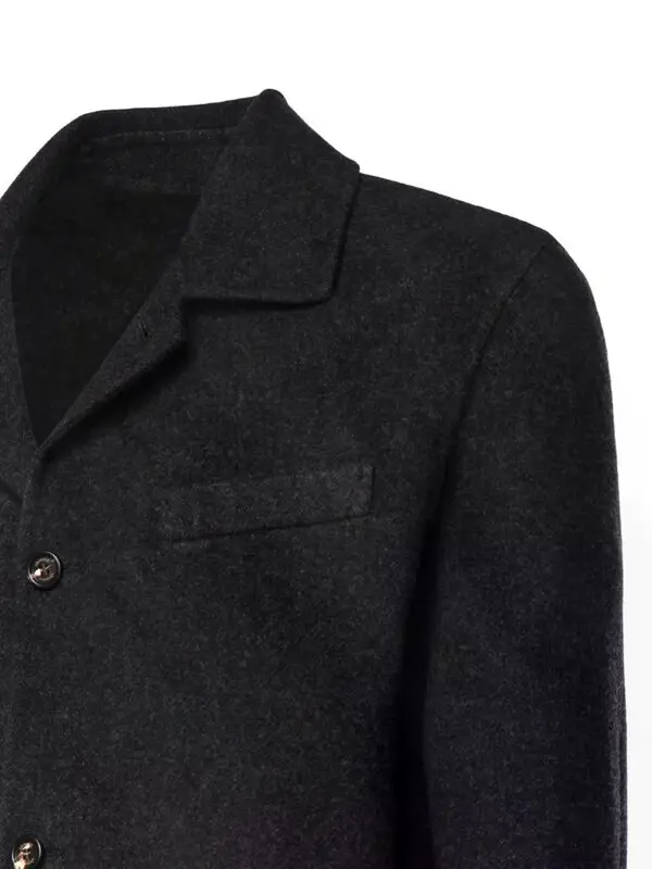 Eleventy Button-up Wool Shirt Jacket