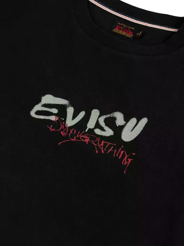 EVISU Printed Layered-sleeve T-shirt