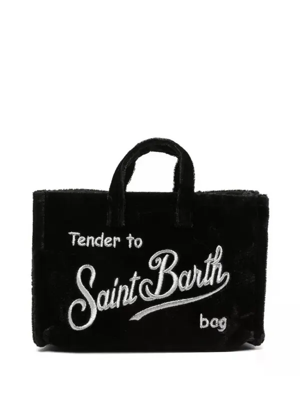 MC2 SAINT BARTH Velvet Phone Bag - Black