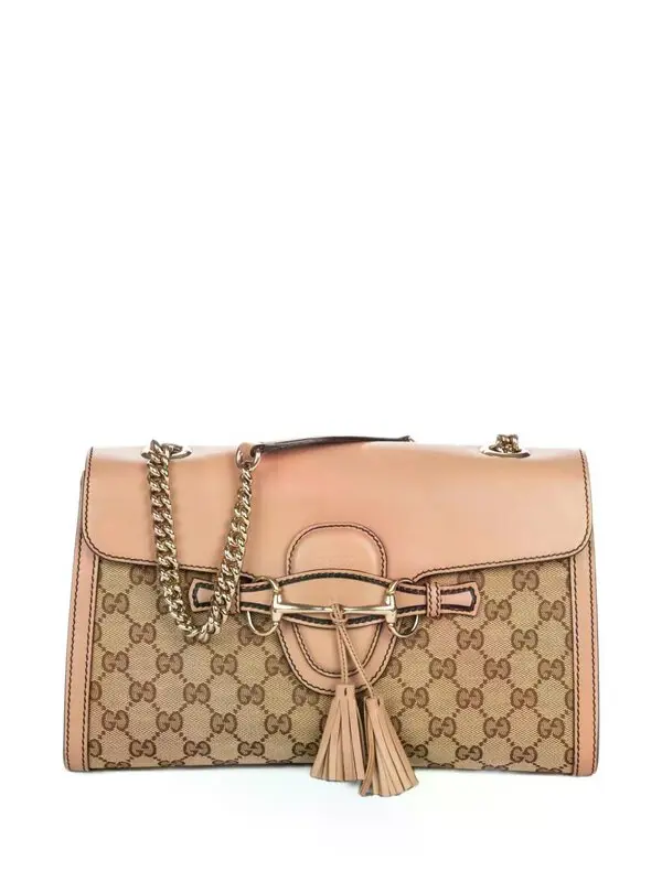 Gucci Medium Emily Gg Supreme Shoulder Bag - Neutrals