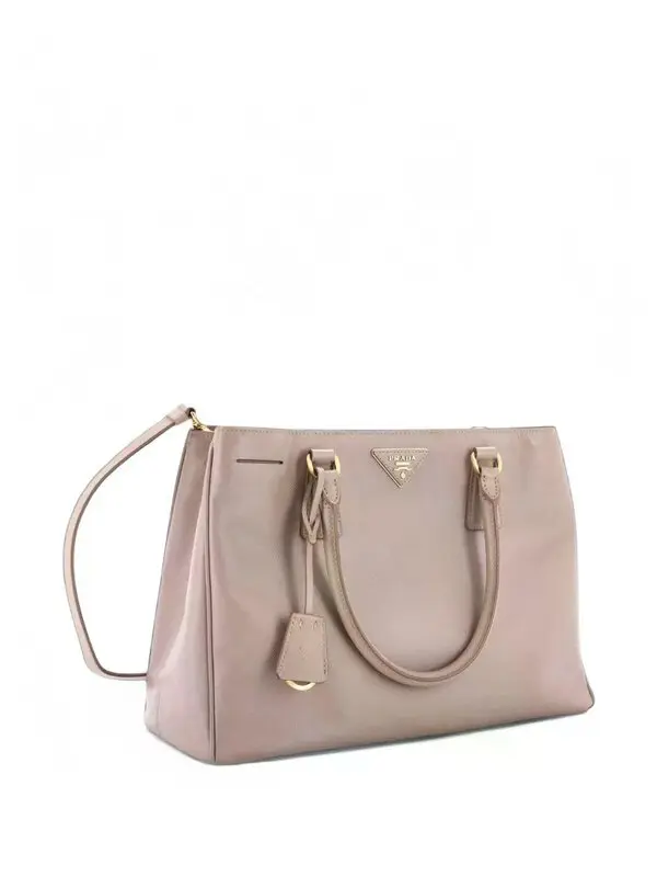 Prada Gardener's Saffiano Leather Medium Tote Bag - Neutrals