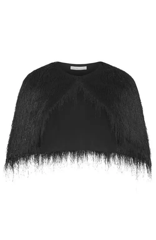 City Chic Susie Fringe Capelet