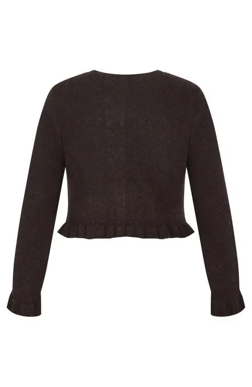 City Chic Florence Frill Cardigan