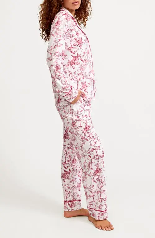 PETITE PLUME Toile Pima Cotton Pajamas