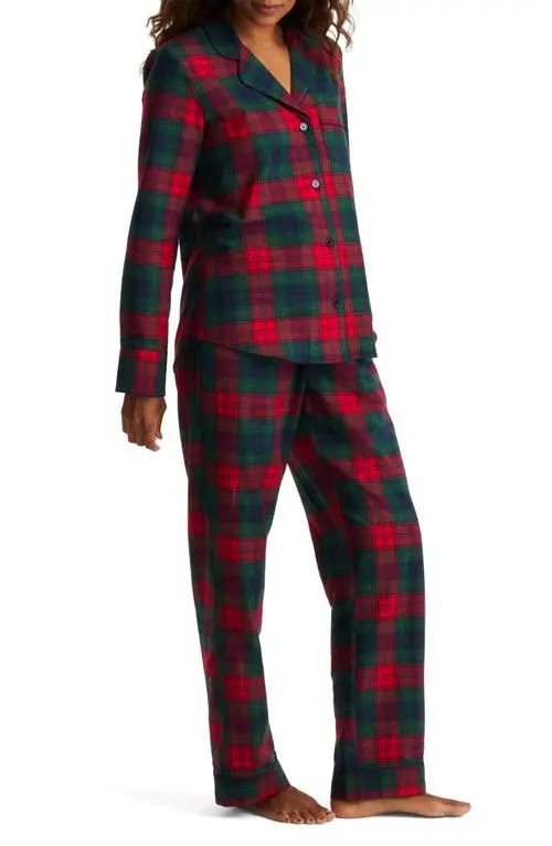 PETITE PLUME Brushed Cotton Twill Pajama Set
