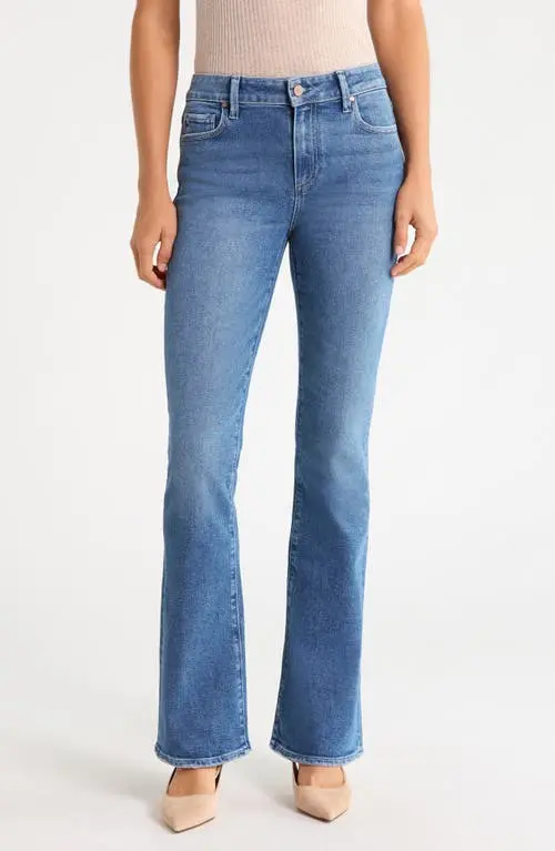 Paige Manhattan High Waist Bootcut Jeans - Campus
