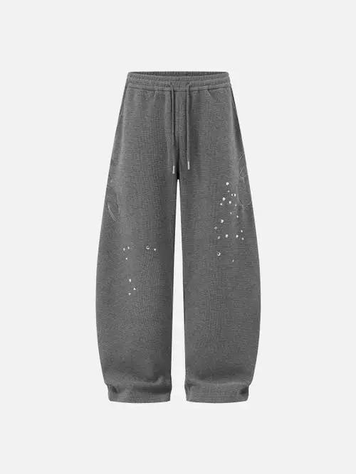AELFRIC EDEN Studded Baggy Barrel Sweatpants