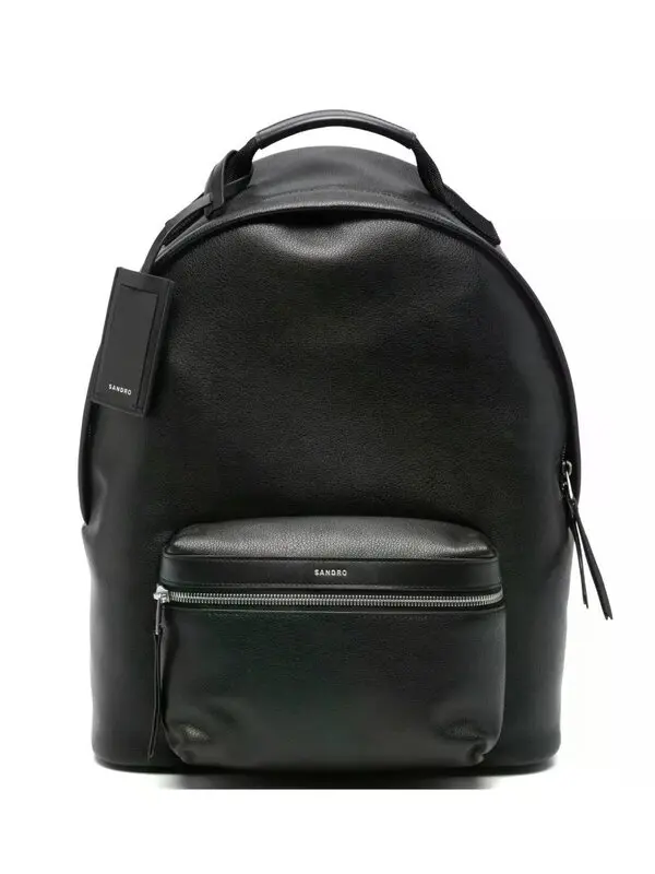 Sandro Reconstituted Leather Backpack