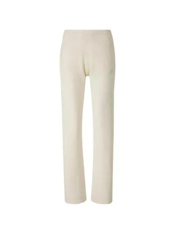 Sporty & Rich Crystal-embellished Knitted Trousers