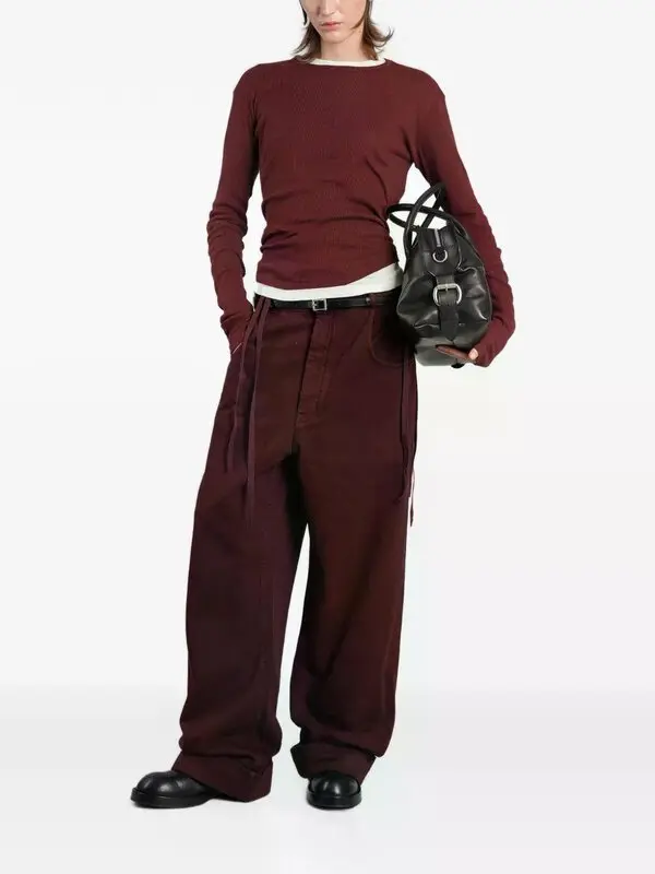 ANN DEMEULEMEESTER Michael Tie-fastening Wide-leg Jeans
