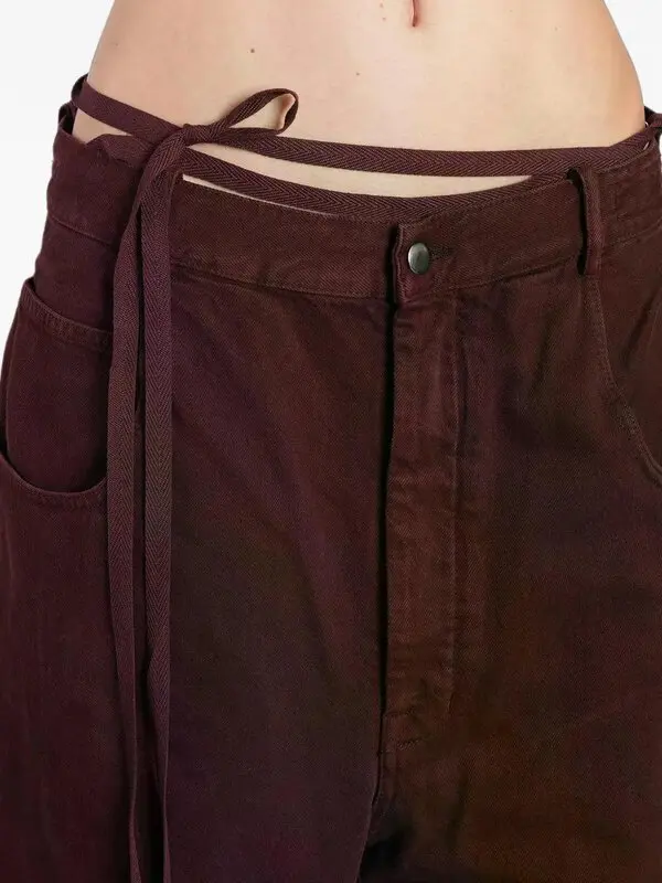 ANN DEMEULEMEESTER Michael Tie-fastening Wide-leg Jeans