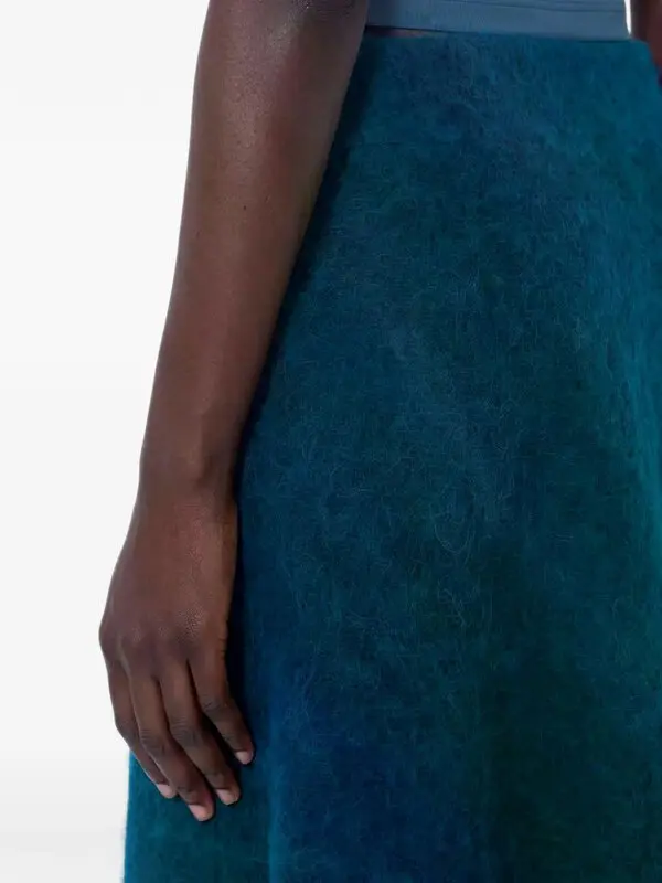 Lacoste Runway Alpaca Midi Skirt