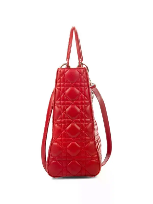 Dior Large Lady Cannage Leather Tote Bag