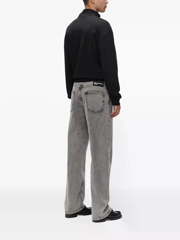 Karl Lagerfeld Acid-wash Relaxed-fit Jeans
