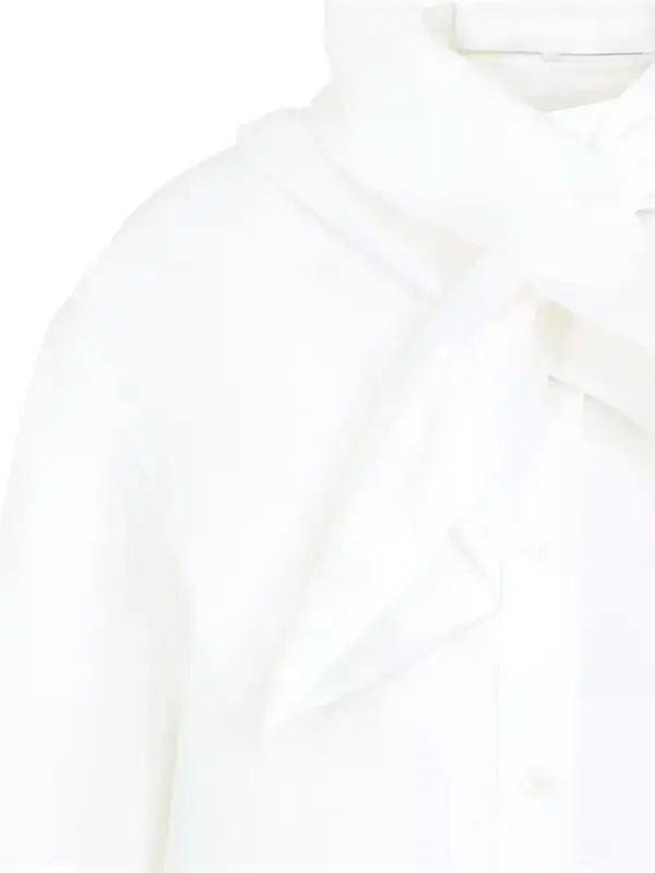 Carven Scarf-detail Button-up Shirt