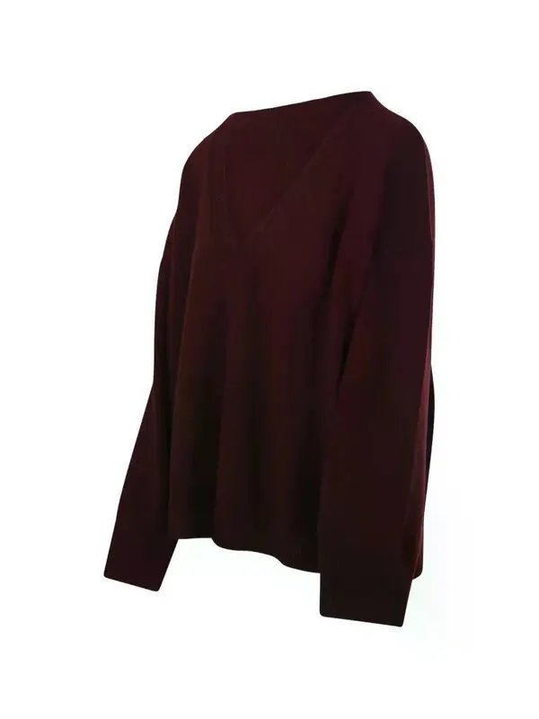 ROBERTO COLLINA V-neck Ribbed-trim Sweater