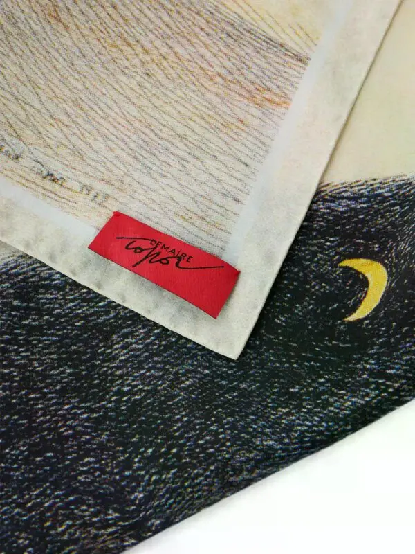 LEMAIRE X Roland Topor La Nuit 1972 Silk Scarf