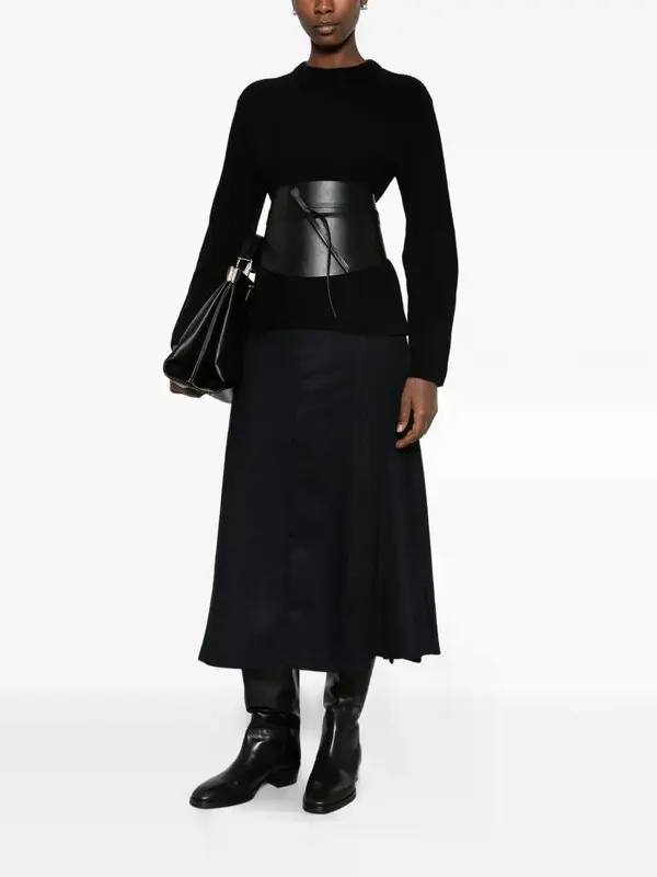 THELATEST Elodie Ribbed-knit Merino Sweater - Black
