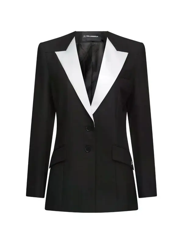 Karl Lagerfeld Contrast-lapel Blazer