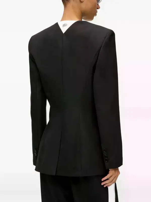 Karl Lagerfeld Contrast-lapel Blazer