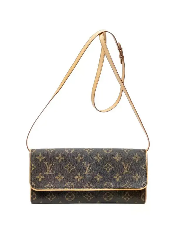 LOUIS VUITTON Gm Twin Monogram Cross Body Bag - Brown