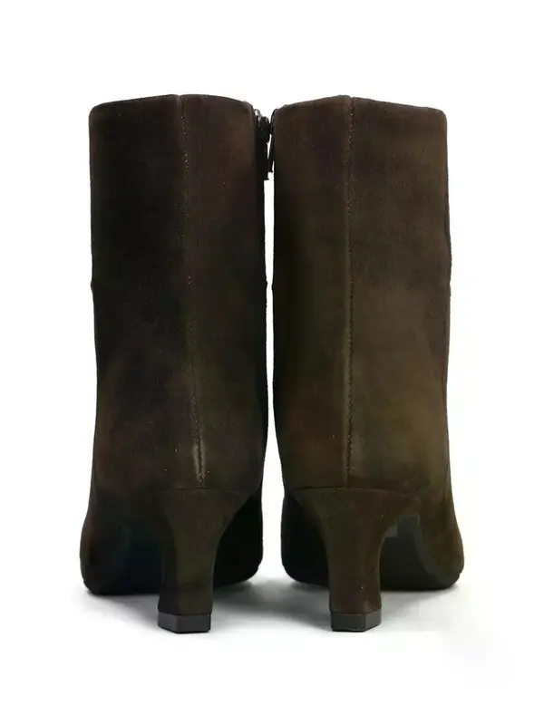 EVALUNA Pointed-toe Calf Suede Boots