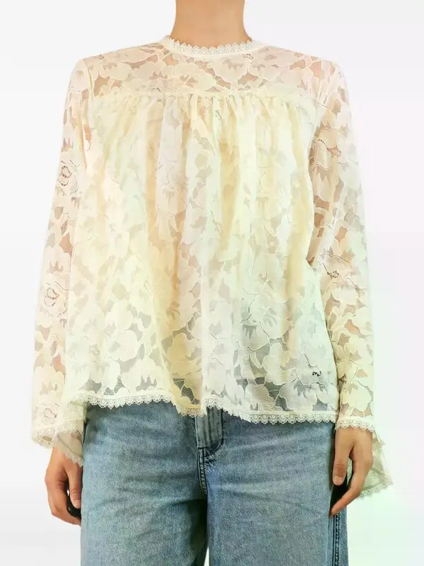 Zimmermann Lace Blouse - Neutrals