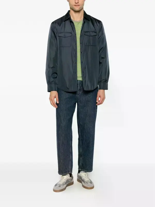 Aspesi Button-up Pocket-detail Shirt - Blue