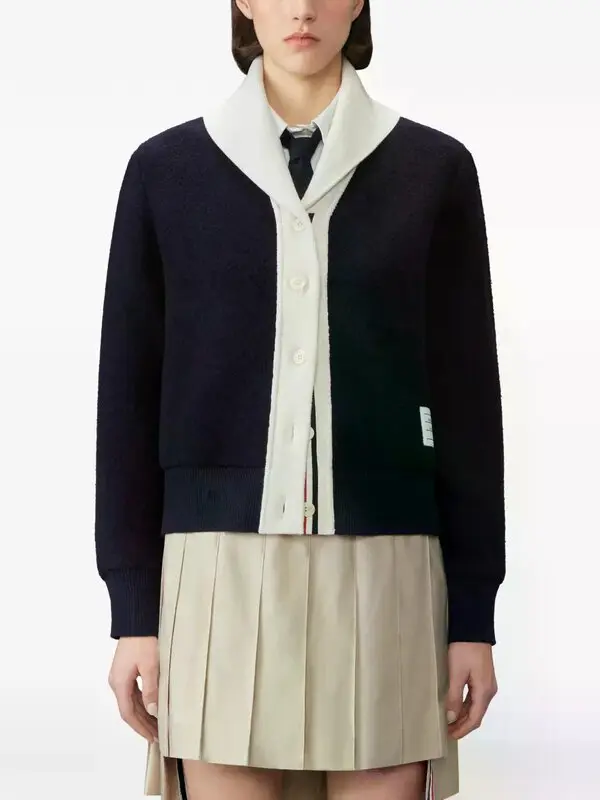 Thom Browne Wool Fleece Cardigan Jacket