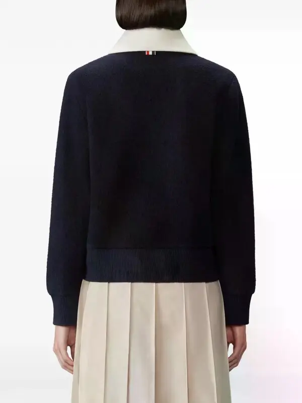 Thom Browne Wool Fleece Cardigan Jacket
