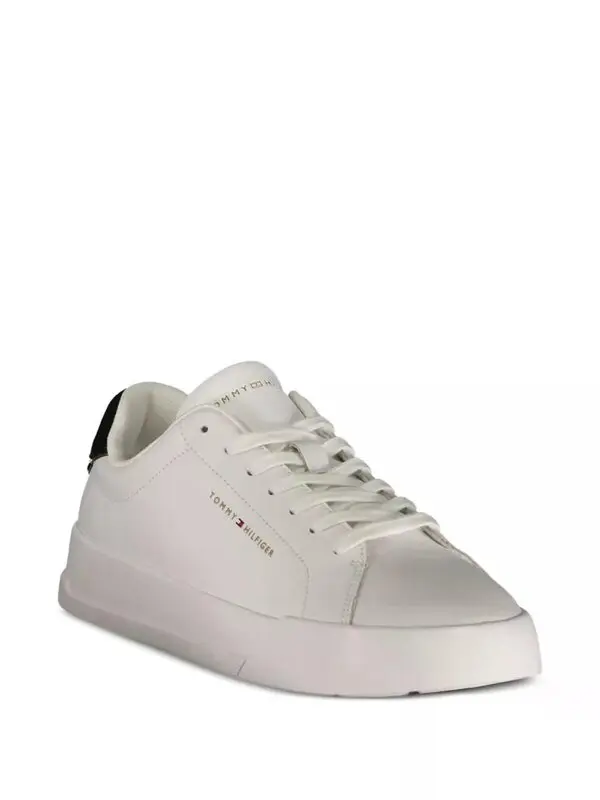 Tommy Hilfiger Logo-print Lace-up Sneakers - White