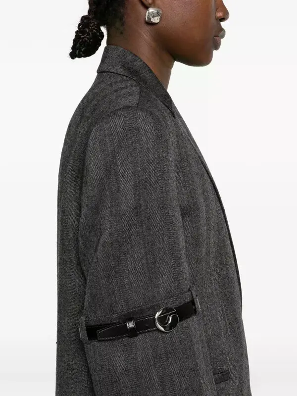 Coperni Belted Herringbone Jacket