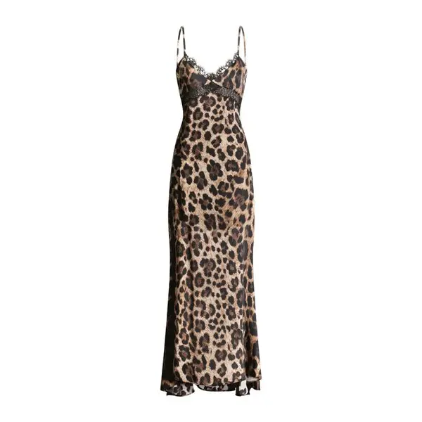 SCARLETT GASQUE Colette Maxi Dress Leopard - Brown
