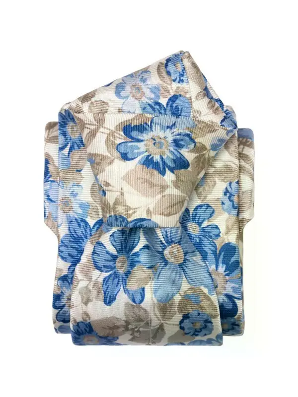 ELIZABETTA Altamura Floral-print Silk Tie