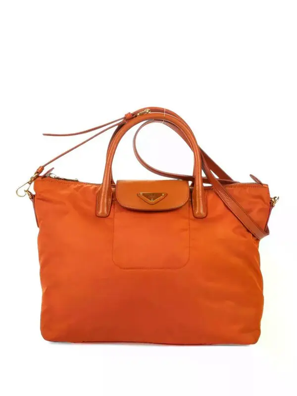 Prada Roll Tote Bag - Orange