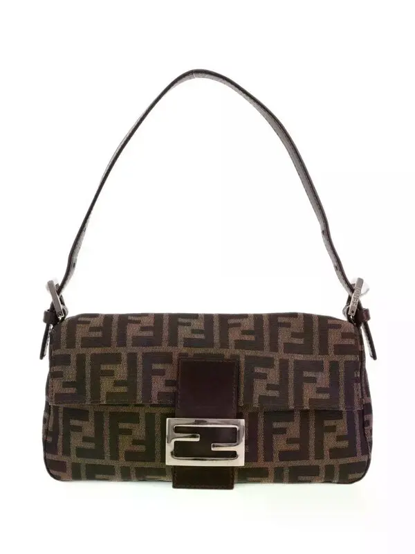 Fendi 1990s Baguette Shoulder Bag - Brown