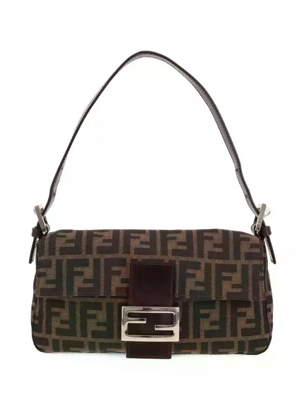 Fendi 1990s Baguette Shoulder Bag - Brown