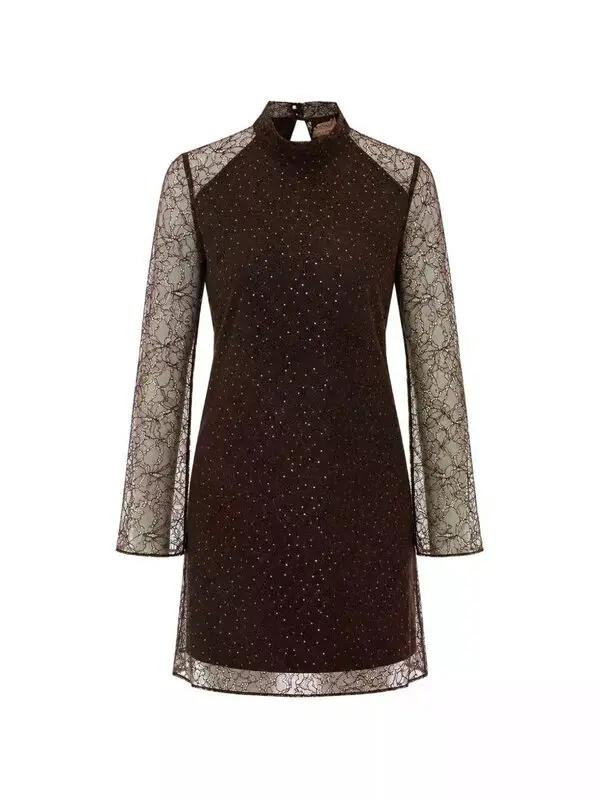 TWINSET Sequin-embellished Lace Dress