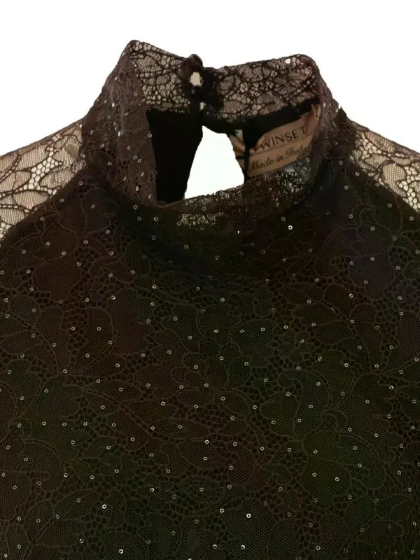 TWINSET Sequin-embellished Lace Dress