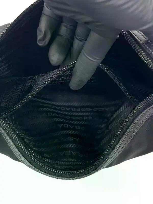 Prada 2013-2026 Tessuto Embroidered Shoulder Bag