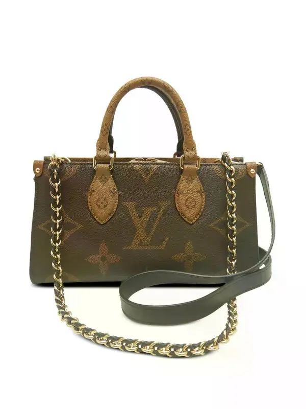 LOUIS VUITTON 2021-2026 Monogram Giant Onthego East West Satchel - Brown