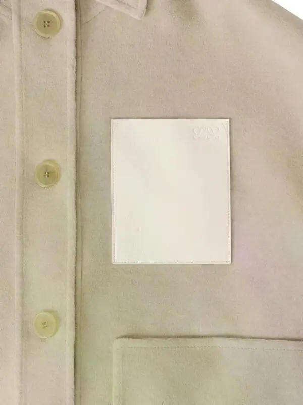 Loewe Workwear Jacket In Wool And Cashmere - Neutrals