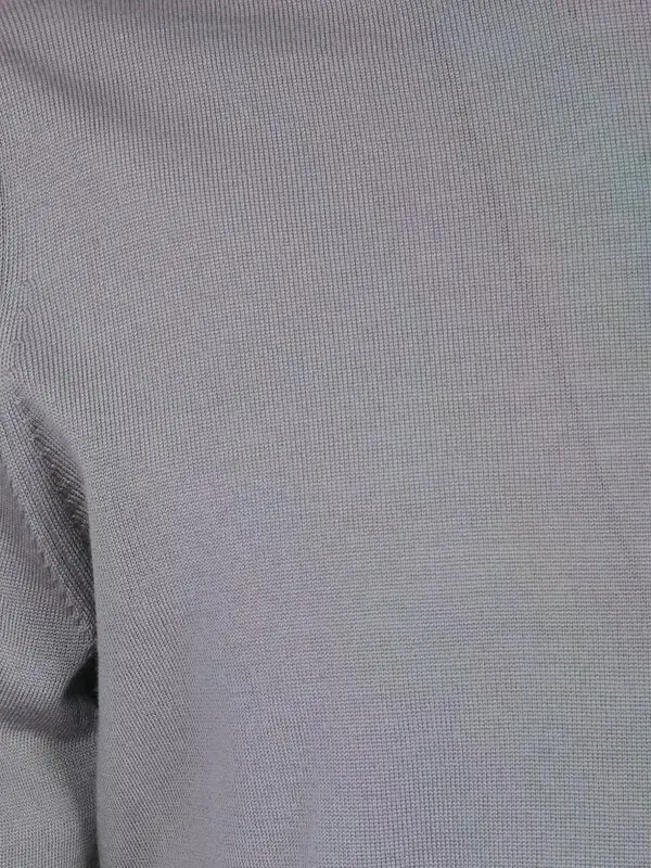 FILIPPO DE LAURENTIIS Round-neck Wool Sweater - Grey