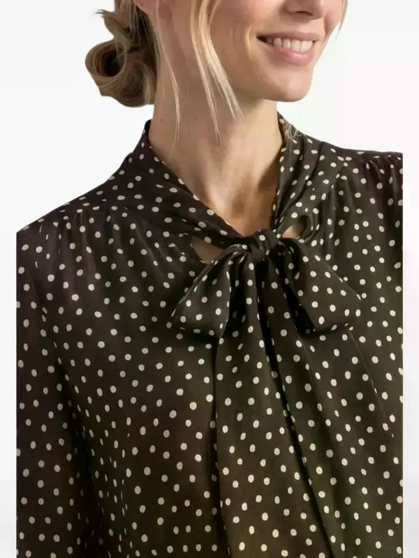 STREET ONE Polka-dot Pussy-bow Blouse