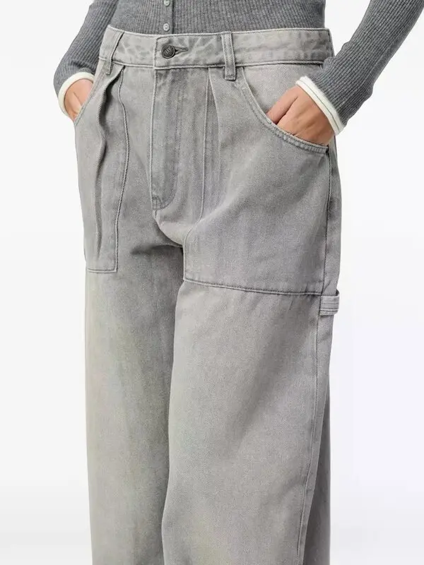 ELEH Panelled Wide-leg Jeans