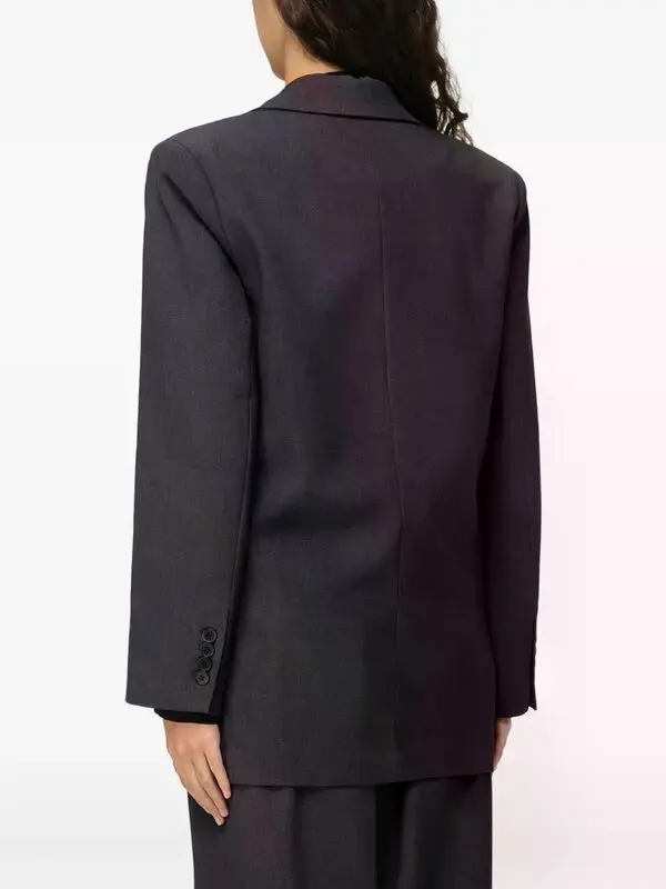ELEH Contrast-stitch Single-breasted Blazer