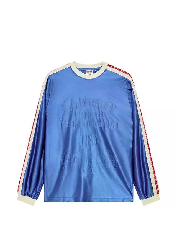 Deus Ex Machina Embossed Long-sleeve T-shirt - Blue