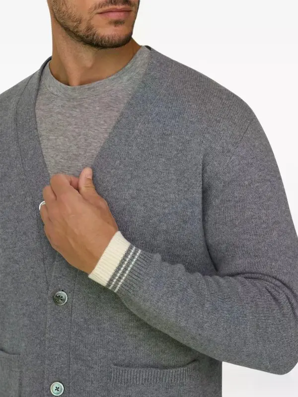 Boggi Milano Cardigan In Superfine Merino Wool